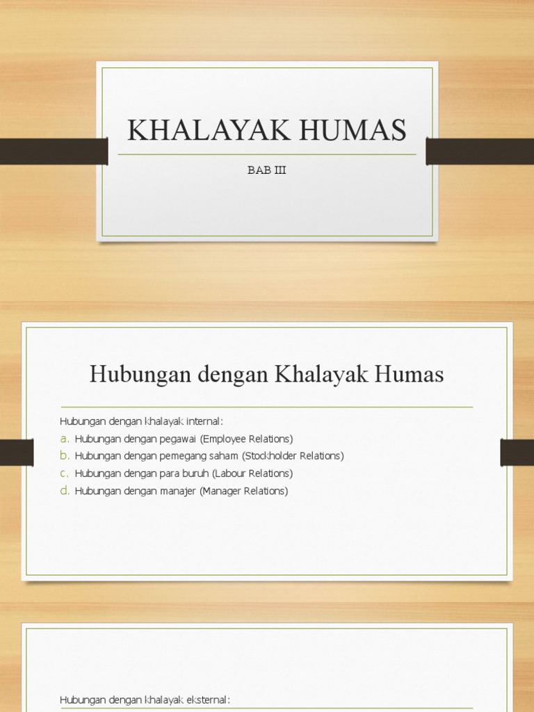 Khalayak Humas | PDF | Bisnis | Ilmu Sosial