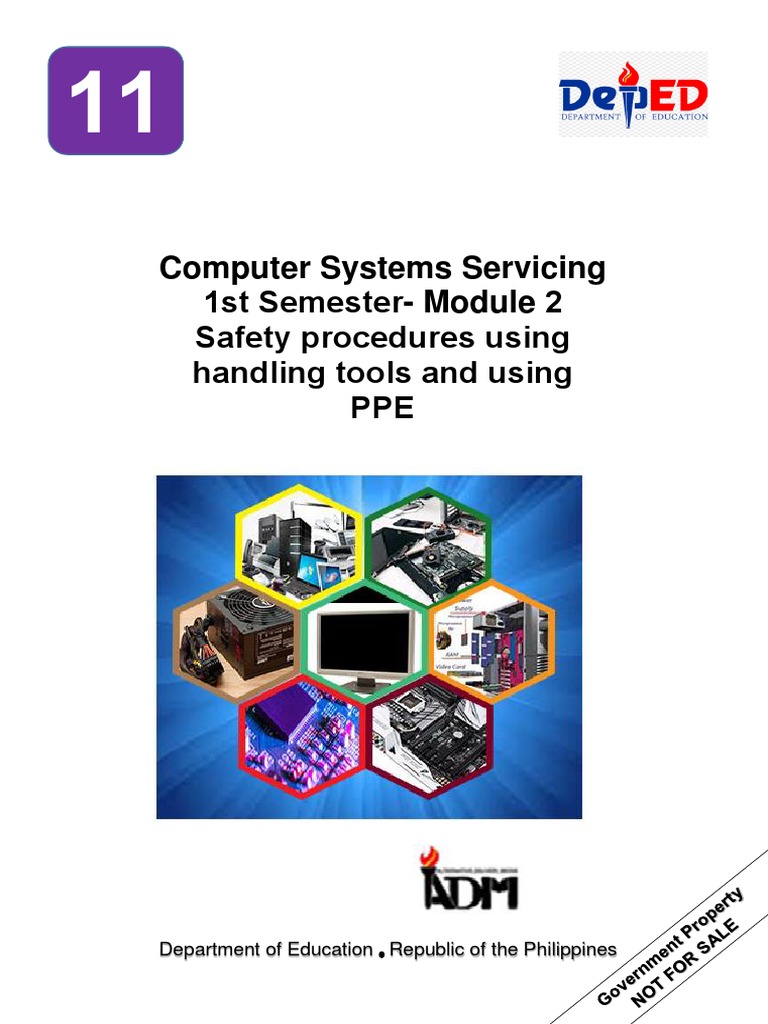 CSS 11 - Module 2 - Safety Procedures, Handling Tools and Using PPE ...