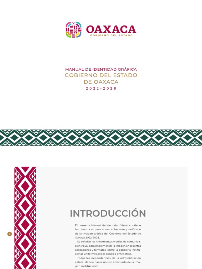 Manual-De-identidad de Gobierno de Oaxaca 2022-2028 | PDF | Diseño gráfico