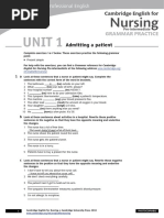 NURSING 1 - Students' Book - Tony Grice | PDF