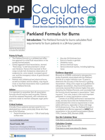 Understanding the Parkland Formula | PDF | Major Trauma | Burn