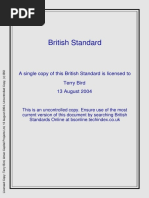 British Standard: A Single Copy of This British Standard Is Licensed To ...