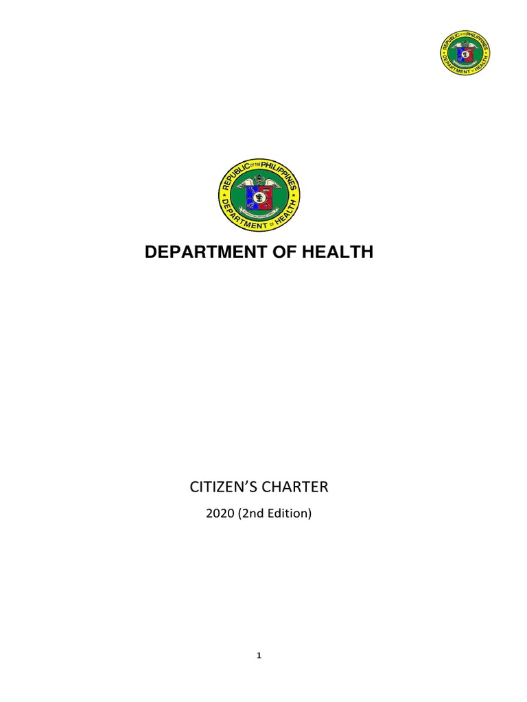 HFSRB Citizen's Charter 2020 Overview | PDF | Health Facility | Hospital