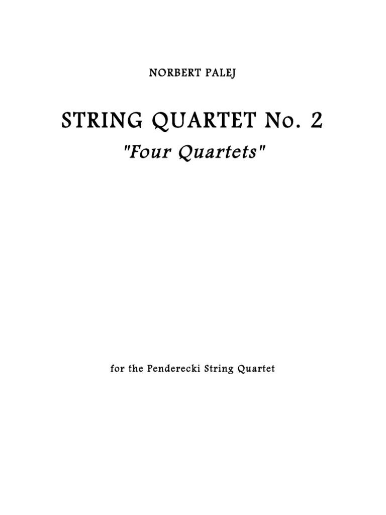 String Quartet 2 | PDF