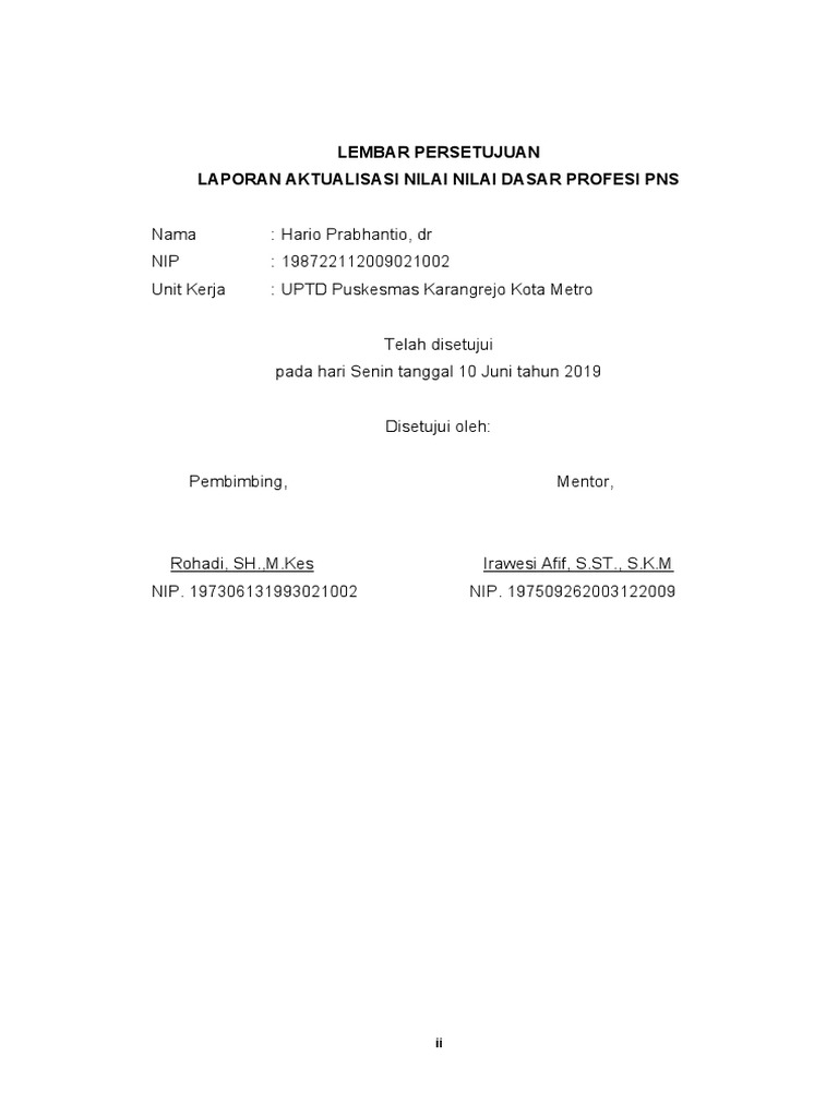 Lembar Persetujuan, Pengesahan, Kata Pengantar, Daftar Isi | PDF | Karier & Perkembangan | Bisnis