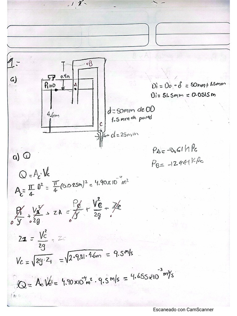 Examen Mecánica 1er - Parcial | PDF
