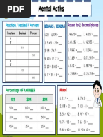 Grade 5 Decimals Worksheet - Convert Decimals To Fractions | PDF