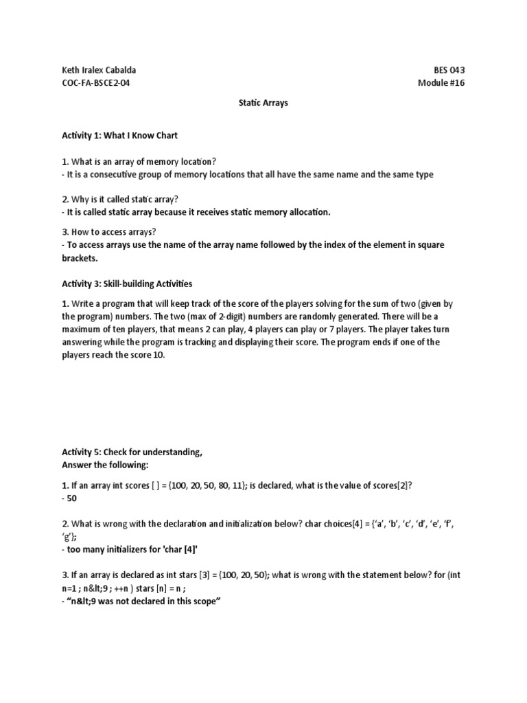 Keth Iralex Cabalda BES 043 (Module 16) | PDF | Teaching Methods ...