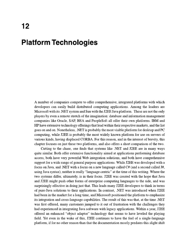 Platform Technologies | PDF