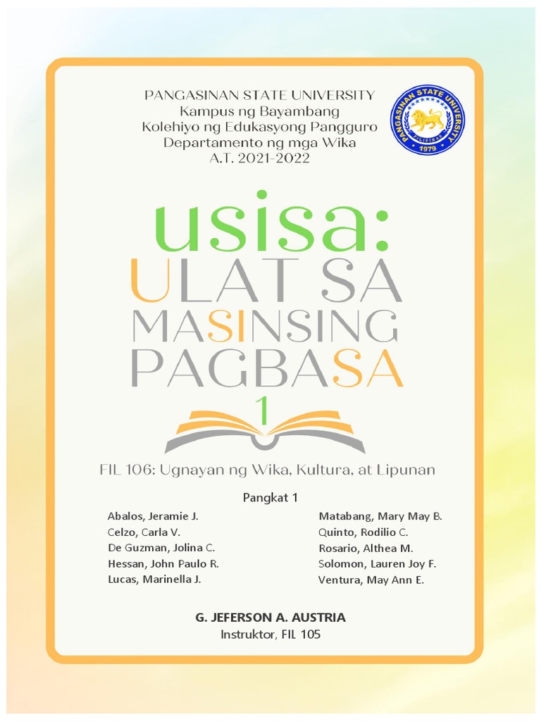 Pangkat-1-USISA1 1 | PDF