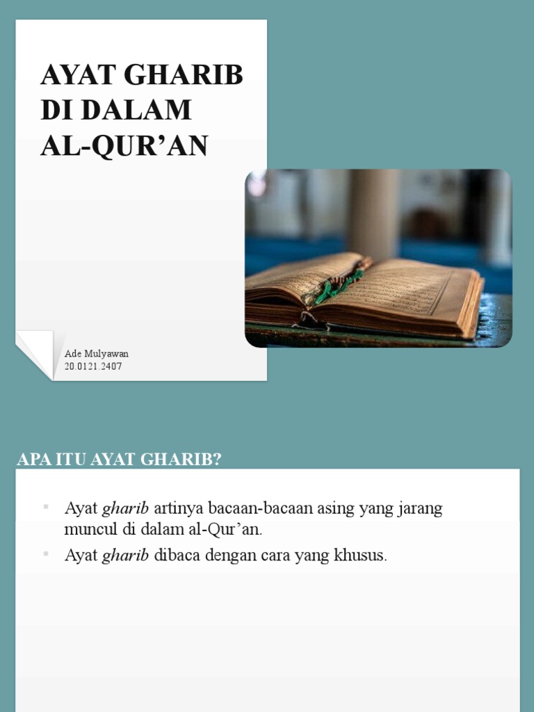 Memahami Ayat Gharib dalam Al-Qur'an | PDF