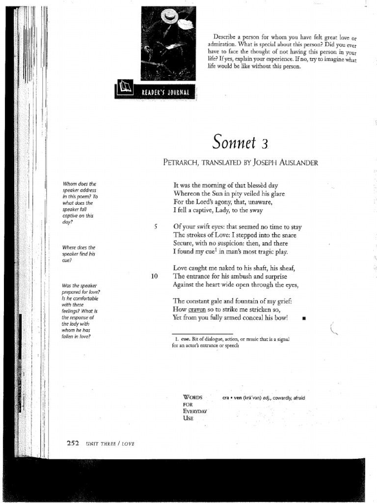 Sonnets Analysis | PDF