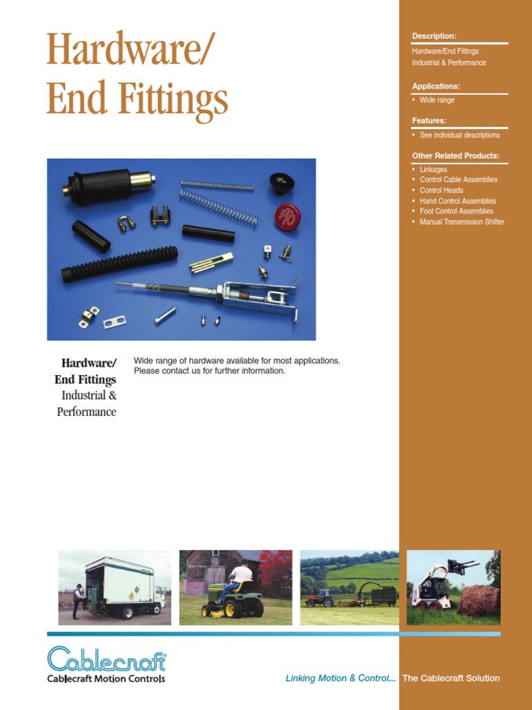 Control Cable and Linkage Hardware and End Fittings | PDF | Machines ...