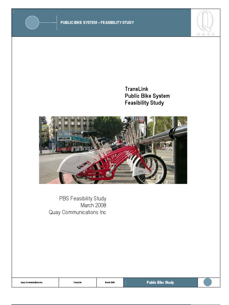 TransLink Public Bike System Study | PDF | Public Transport | Rapid Transit