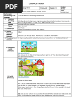 Sound and Silence Lesson Plan for Grade 1 | PDF | Lesson Plan | Silence