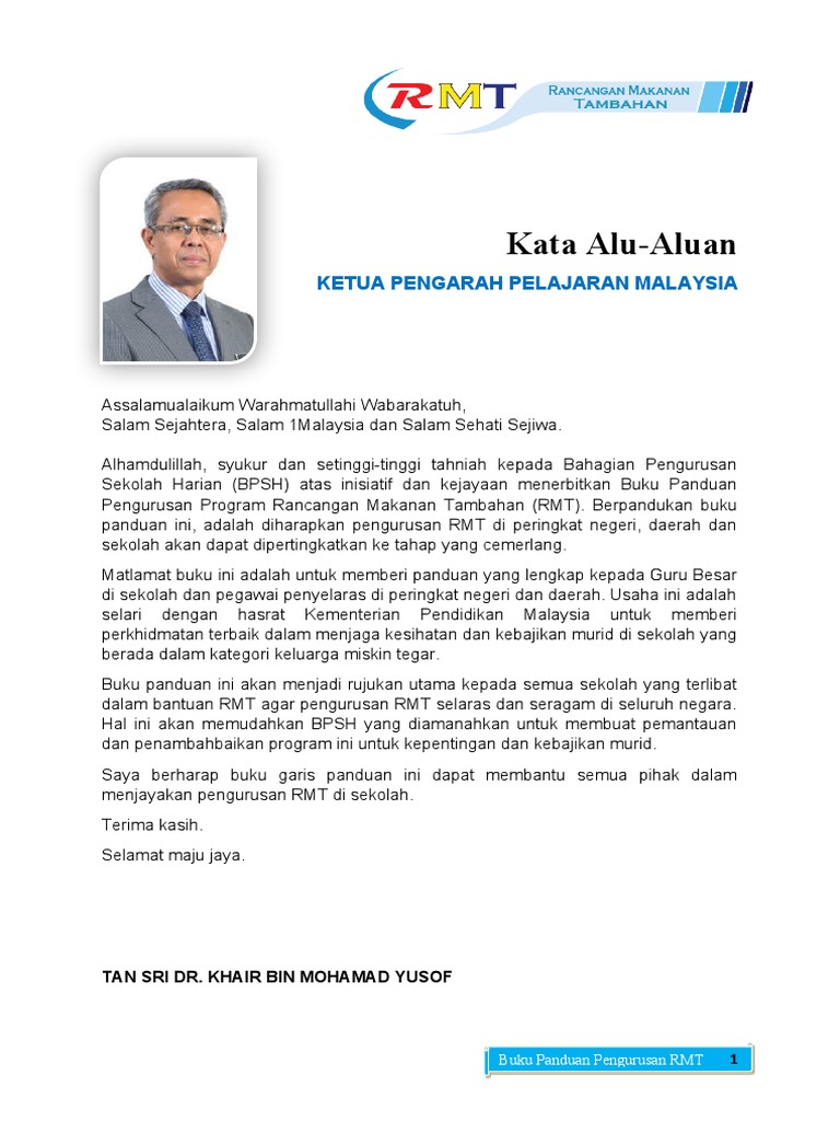 Buku Garis Panduan RMT 2017 | PDF