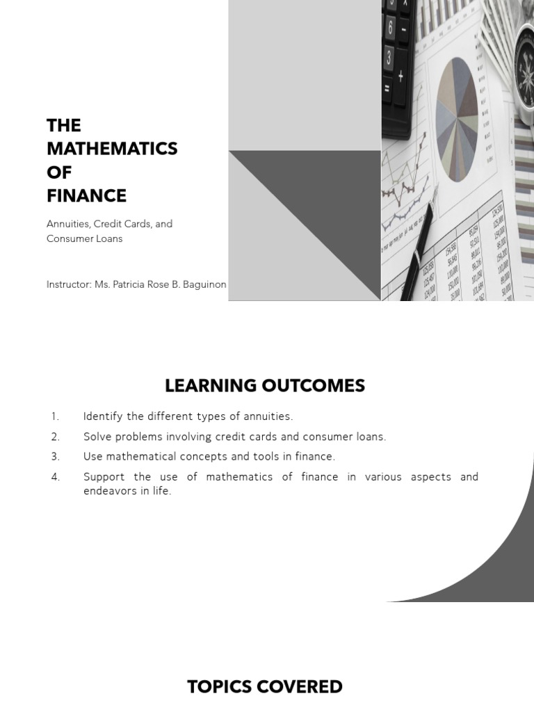 Finance Math for Students | PDF | Credit Card | Interest