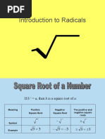 Introduction To Radicals | PDF | Fraction (Mathematics) | Abstract Algebra