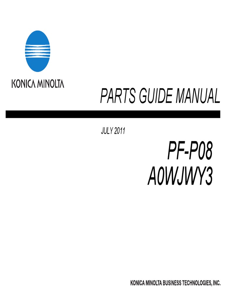 PF-P08 Parts Manual | PDF