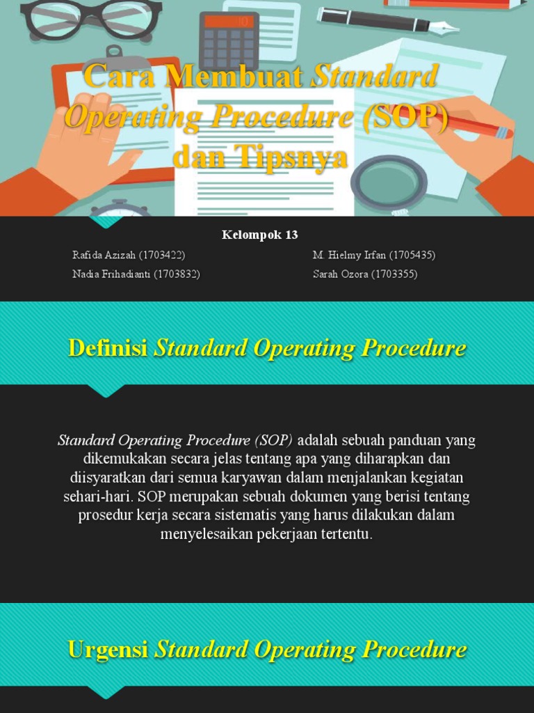 PPT Kelompok 13 - Cara Membuat SOP Dan Tips | PDF