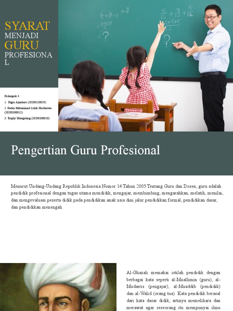 Syarat Menjadi Guru Profesional | PDF