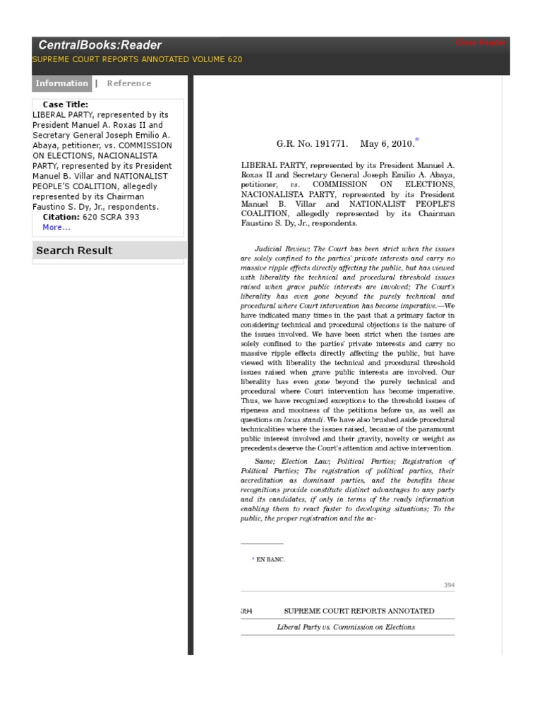 Supreme Court Reports Annotated Volume 620 | PDF | Commission On ...