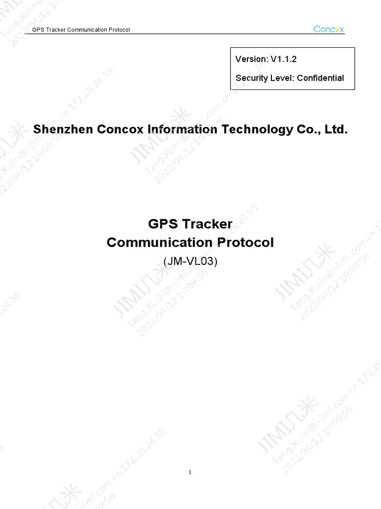 JM-VL03 GPS Tracker Communication Protocol - v1.1.2 - 20210207 | PDF ...
