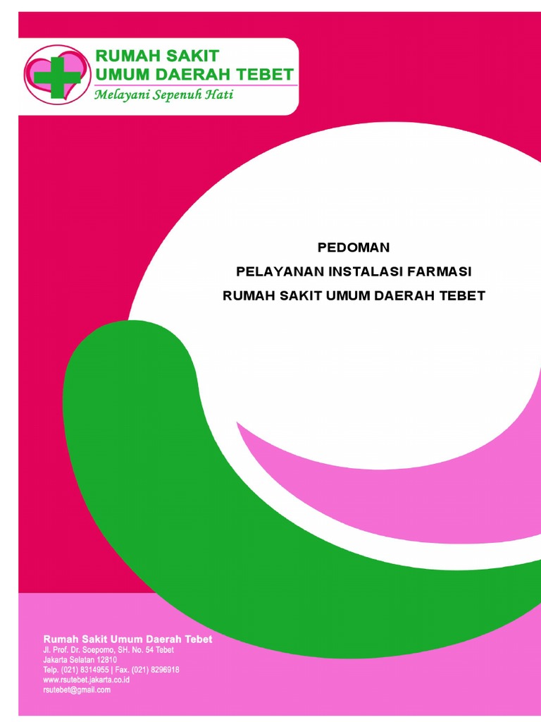 Pedoman Pelayanan Unit Kerja Ifrs Rsud Tebet - 2020 - Final | PDF