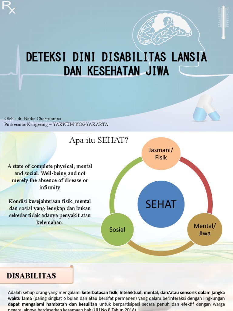 Deteksi Dini Kesehatan Jiwa Dan Disabilitas | PDF