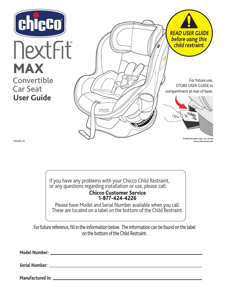 Chicco NextFit MAX Manual 07 2020 | PDF | Seat Belt | Transport