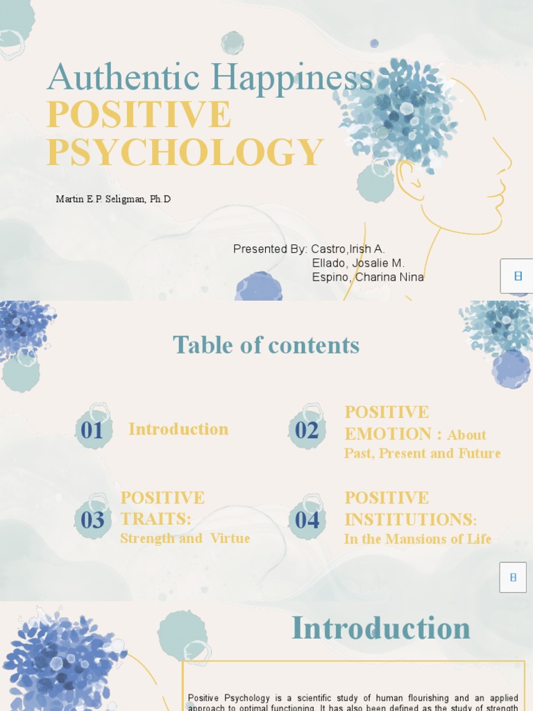 Positive Psychology PPT With Discussion | PDF | Positive Psychology ...