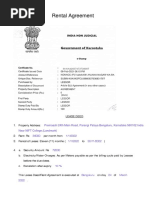 RENTAL AGREEMENT Bangalore | PDF | Lease | Landlord–Tenant Law