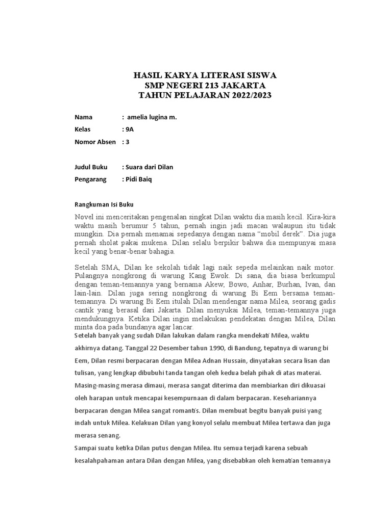 Format Literasi Siswa | PDF