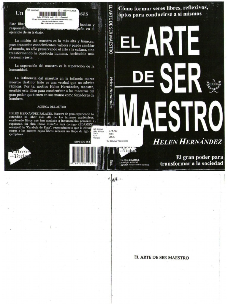 El Arte de Ser Maestro Helen Hernandez | PDF