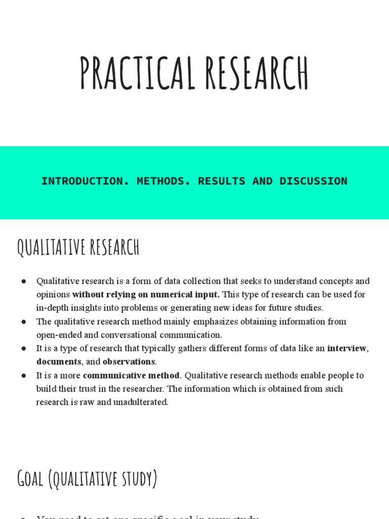 Practical Research | Download Free PDF | Qualitative Research | Ethnography