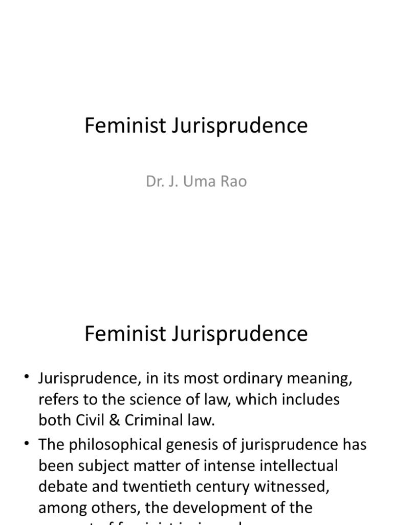 Understanding Feminist Jurisprudence | PDF | Feminism | Gender Studies