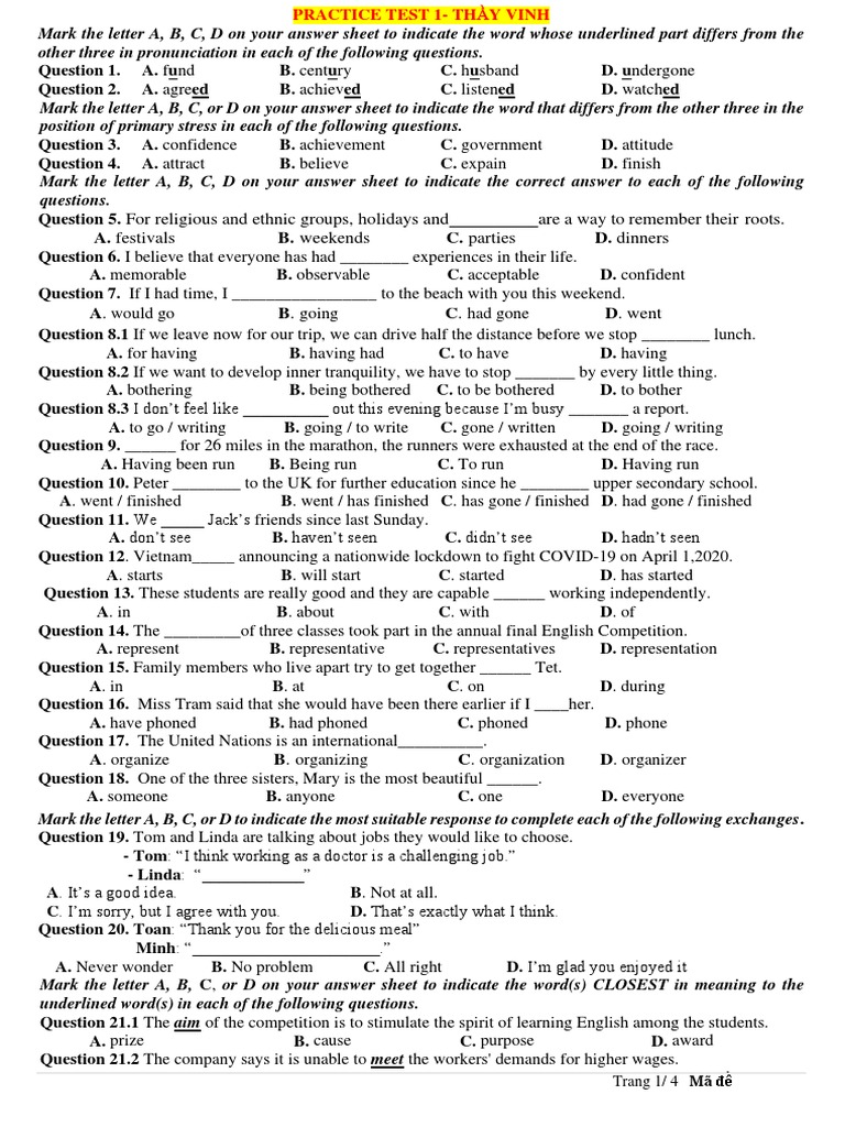K11 HS Đề Cương Ôn Tập HK1 | PDF | Thanksgiving | Human Overpopulation
