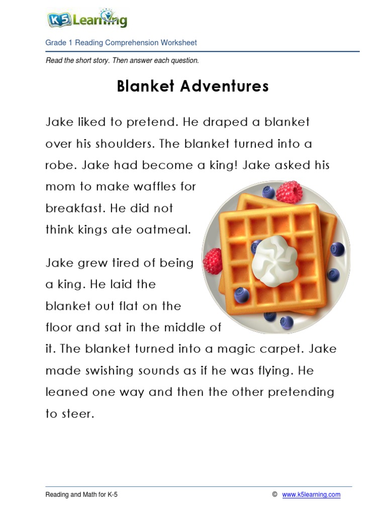 Grade 1 Story Blanket Adventures | PDF