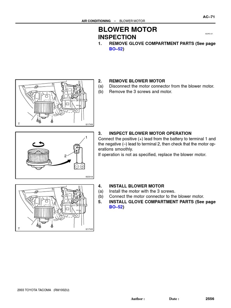 Blower Motor##Inspection | PDF