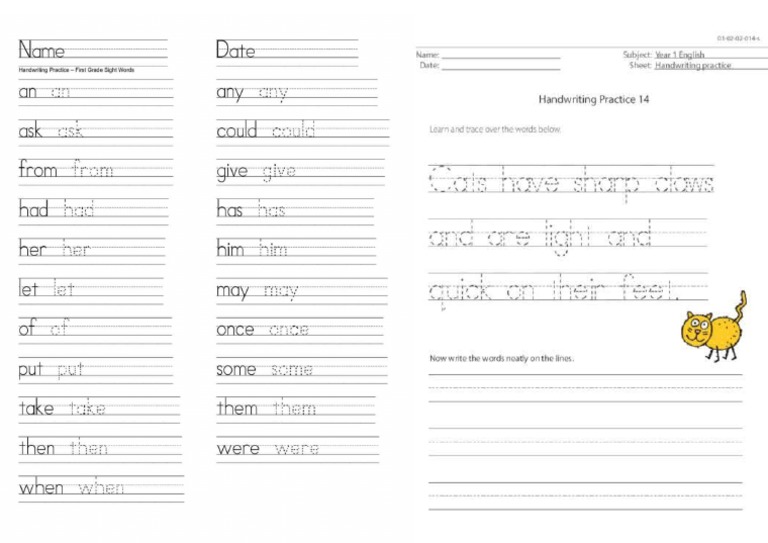 Tracing Words | PDF