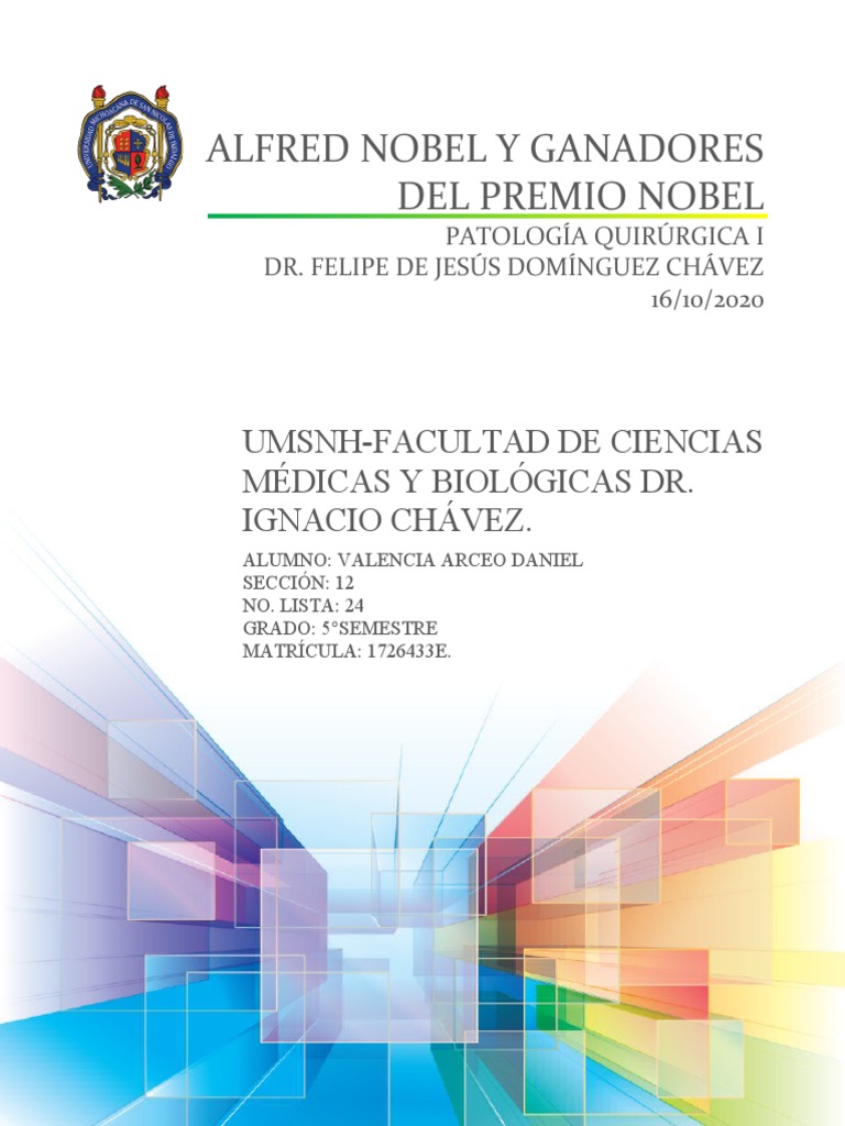 24-Valencia Arceo Daniel-Alfred Nobel | PDF | premio Nobel | Familia Nobel