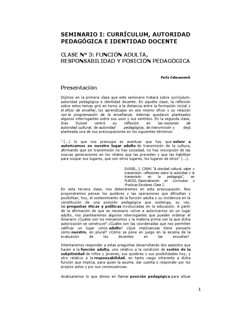 Perla Zelmanovich Autoridad | PDF | Evaluación | Maestros