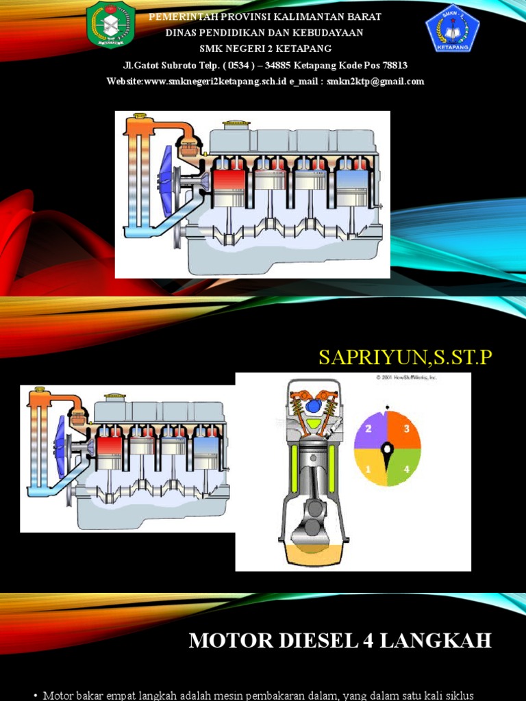 Motor Diesel 4 Langkah SAPRIYUN, S.ST - Pi | PDF