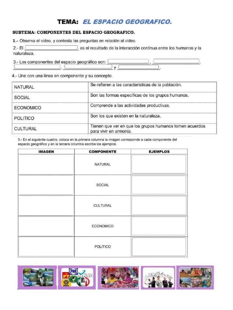 Espacio Geografico Actividad | PDF