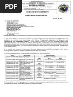 Science Action Plan Sy 2023 2024 | PDF | Teachers | Science