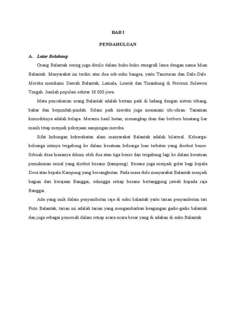 Tarian Balantak | PDF | Ilmu Sosial