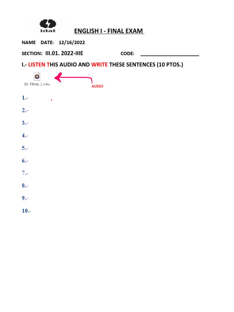 English 1 - Final Test | PDF | Foreign Language Studies | Science ...