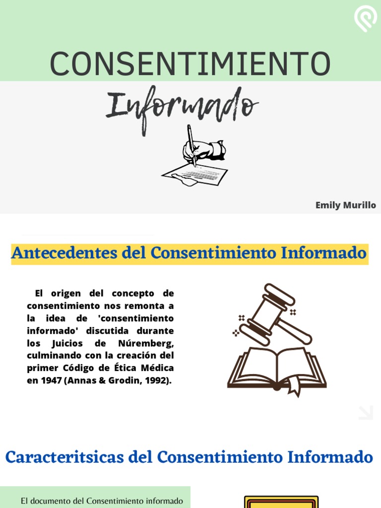 Consentimiento Informado Emily Murillo | PDF | Consentimiento informado ...