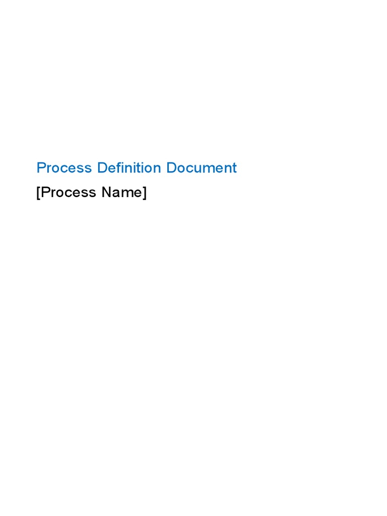 Sample PDD | PDF | Service Level Agreement | Business Process