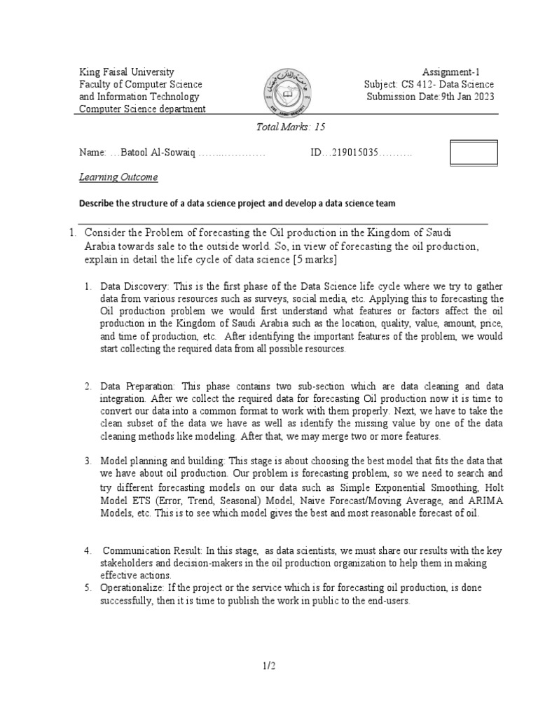 Ds Ass 1 Pdf Statistics Apache Spark